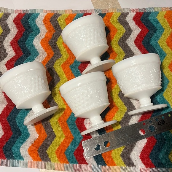 Vintage | Accents | Set Of 4 Milk Glass Cups | Poshmark